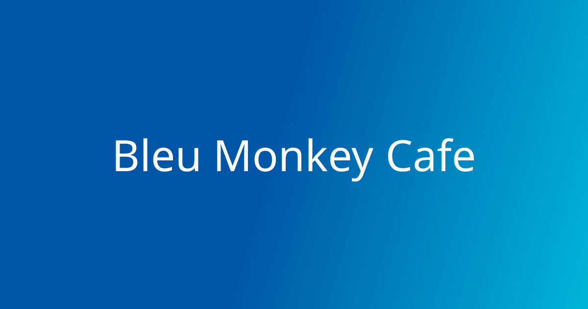 Best Japanese in Syracuse, NY | Bleu Monkey Cafe | Menu